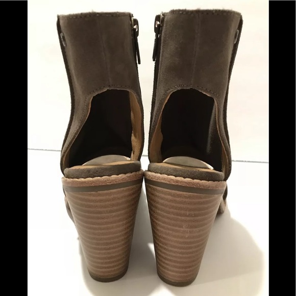 UGG | Shoes | Ugg Valencia Peep Toe Bootie Sandals Suede | Poshmark